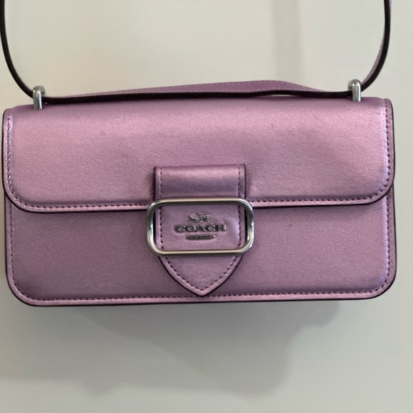 Coach | Bags | Coach Metallic Purple Crossbody Bag | Poshmark